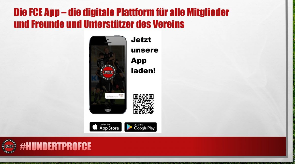 Die neue FCE App steht allen Mitgliedern, Freunden und Unterstützern ...